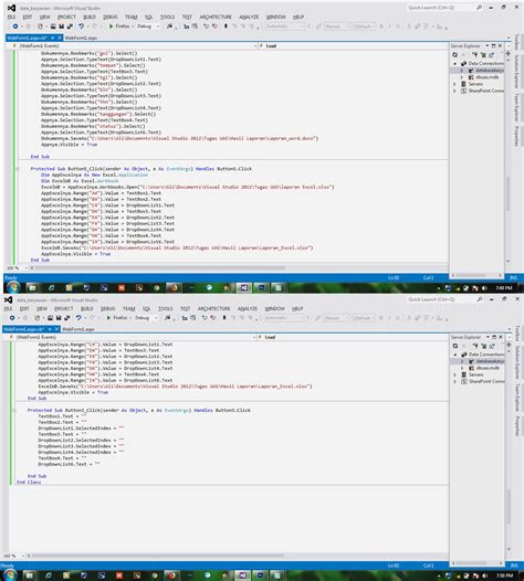 Informasi Dunia It Tutorial Menghubungkan Antara Visual Basic Dengan Ms Acces Ms Word And Ms