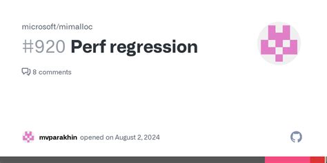 Perf Regression · Issue 920 · Microsoftmimalloc · Github