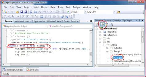 Joymons World Of Wpf Where Is The Main Method In My Wpf Application