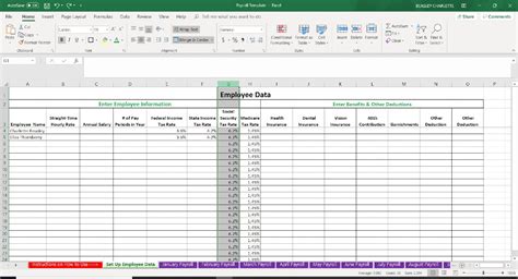 Payroll System Excel Template Catholicloxa