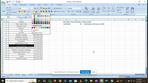 Excel Short Cuts Part 4 Youtube