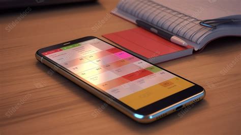 달력 앱 Ppt 배경 이미지 무료 다운로드 Slidesdocs