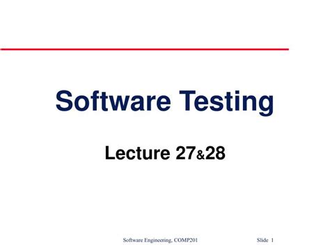 Ppt Software Testing Powerpoint Presentation Free Download Id1296875
