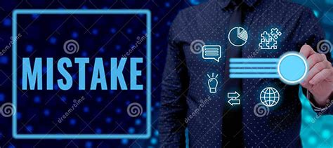 Hand Writing Sign Mistake Conceptual Photo Misconception About The Meaning Of Something Thing