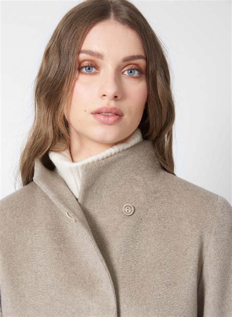 Кашемировое пальто с высоким воротником - Cinzia Rocca