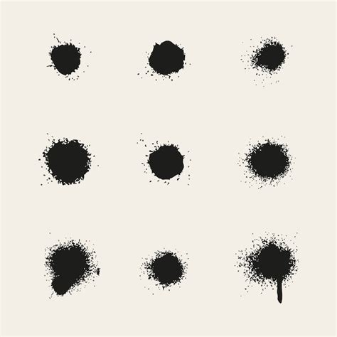 Free Vector Flat Design Ink Splash Elements