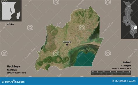 Machinga District Of Malawi Previews Satellite Stock Illustration