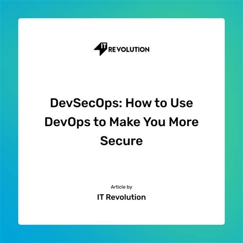 devsecops how to use devops to make you more secure it revolution
