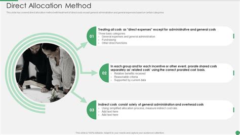 Direct Allocation Method Ppt Icon Background Image Presentation