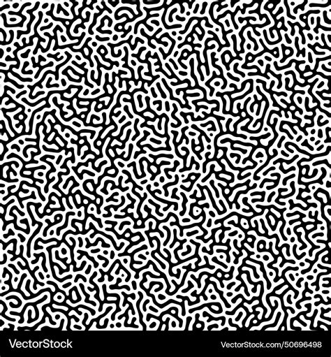 Black And White Turing Reaction Diffusion Vector Image