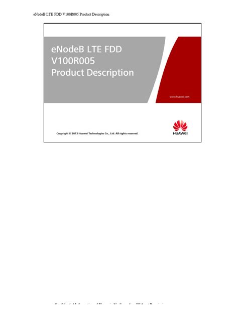 Enodeb Product Description Pdf Electronics Information And Communications Technology