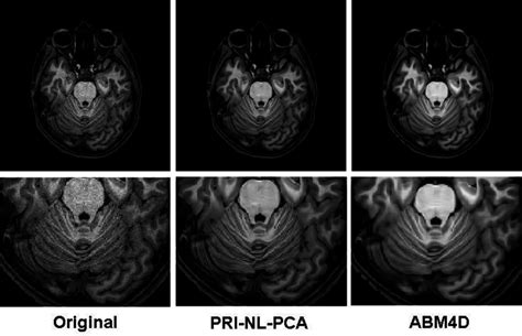 Example Of Denoising Results Spatially Varying Noise From Left To Download Scientific