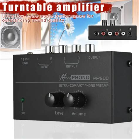 PP500 Phono Preamp Preamplifier With Level Volume Control For LP Vinyl Turntable Lazada PH