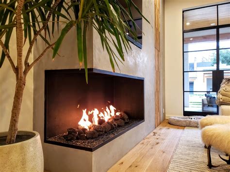 Multi View Gas Fireplaces Modern Corner Fireplace Designs