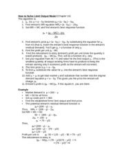 How To Solve Limit Output Model How To Solve Limit Output Model Chapter The Algorithm Is