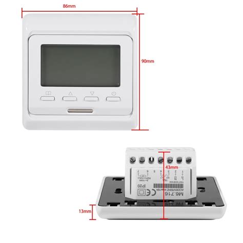 Thermostat Heating Digital Lcd Display Weekly Elec Grandado