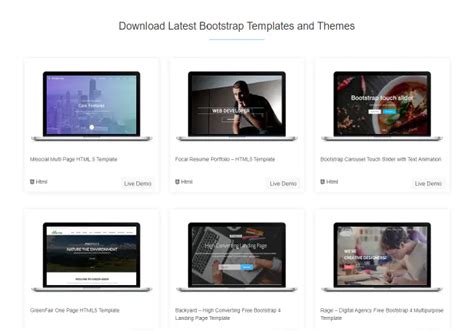 Free Website Themes For Bootstrap From
