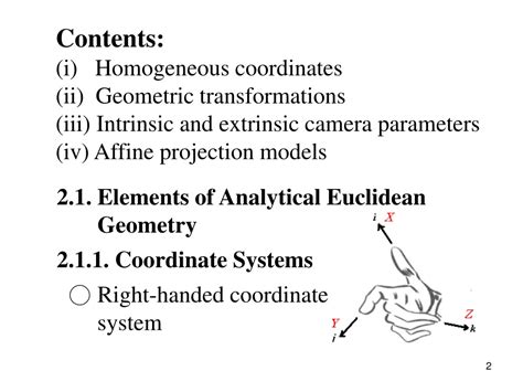 Ppt Chapter 2 Geometric Camera Models Powerpoint Presentation Free