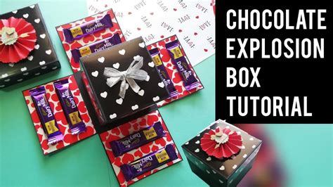 Chocolate Card Chocolate T Boxes Diy T Box Diy Box Explosion