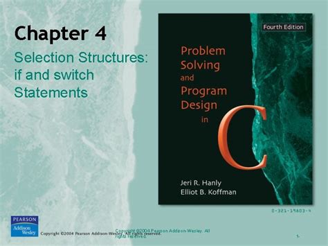 Chapter 4 Selection Structures If And Switch Statements