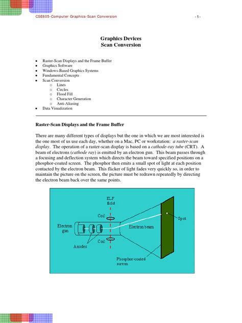 cse605 computer graphics scan conversion pdf computer monitor rgb color model