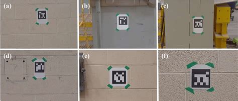 Fiducial Markers A F Taped On Various Locations At The Structures