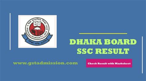 Dhaka Board Ssc Result 2024 With Marksheet