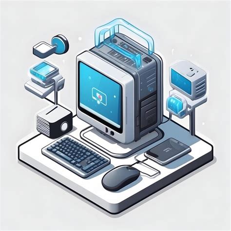 Premium Photo Server Icons Data Center Symbols Network Server Server Room Web Hosting Server