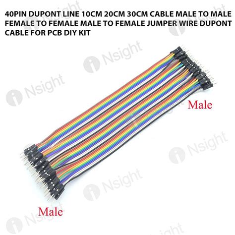 40pin Dupont Line 10cm 20cm 30cm Cable Male To Male Female To Female M