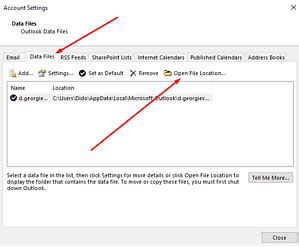 How To Change Outlook Data File Location