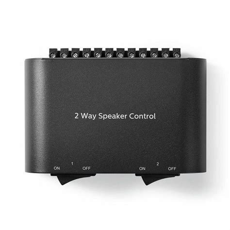 2 Way Audio Speaker Switch Loudspeaker Stereo Selector Screw Control Box EBay