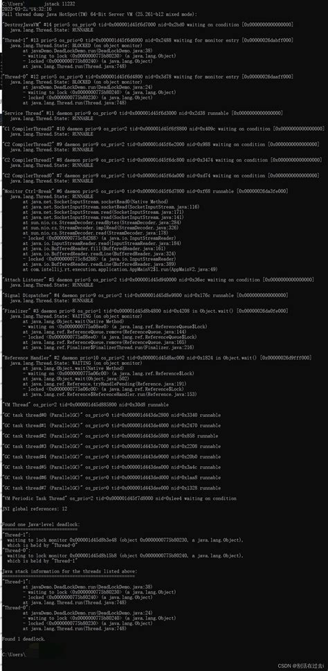 理解与避免java中的死锁 Csdn博客