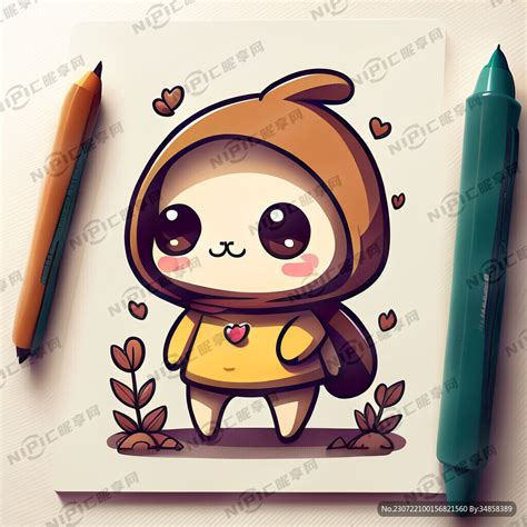 Ai创作图卡哇伊简笔卡通图 昵图网