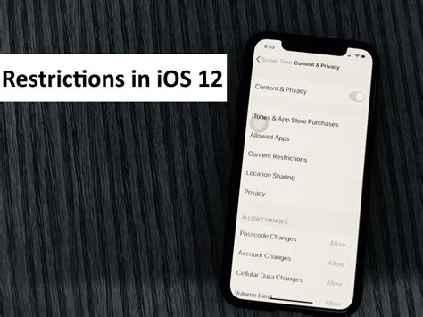 Ios 1701 How To Turn Offturn On Restrictions Iphone Ipad After Update