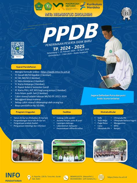 Ppdb Mts Hidayatus Sholihin
