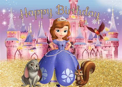 Princess Sofia Birthday Party Decoration Banner Photography Background Customized Ba… Birthday