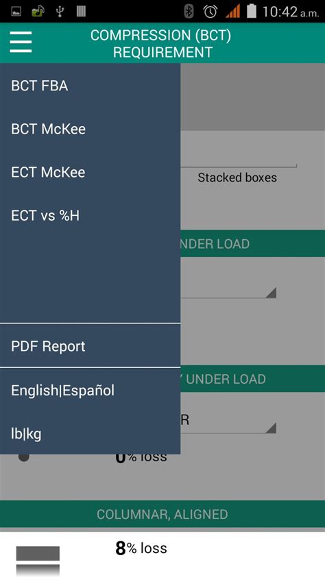 Calc Box Compression Test