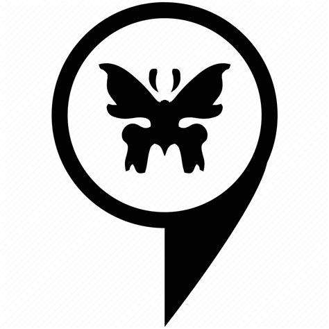 Butterfly Insect Pointer Gps Pin Icon Download On Iconfinder