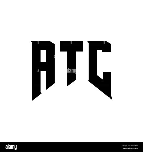 Atc Letter Logo Design For Technology Company Atc Logo Design Black And White Color Combination
