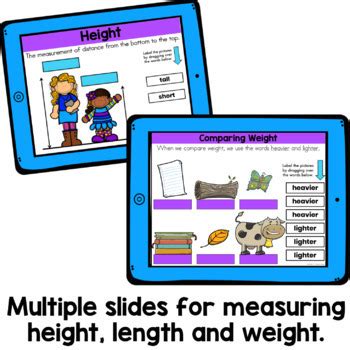 Nonstandard Measurement Digital Activities For Google Slides By Lindsay Keegan