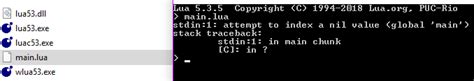lua why stdin returns error when displaying text stack overflow