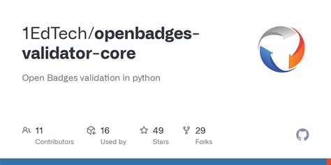 GitHub 1EdTech Openbadges Validator Core Open Badges Validation In