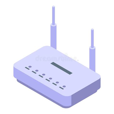 Internet Modem Icon Isometric Vector Wireless Device Stock Vector Illustration Of Wireless