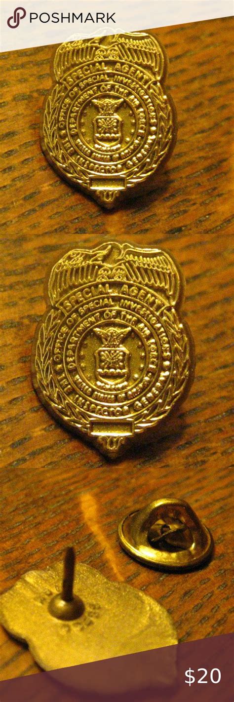 Usaf Office Special Investigations Mini Badge Usaf Badge Mini