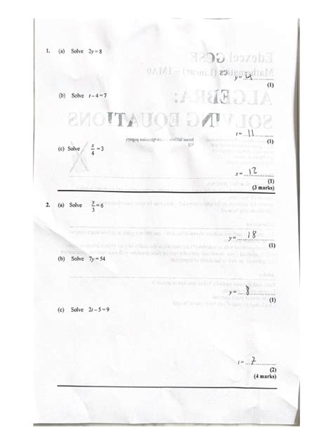 Maths Questions Pdf