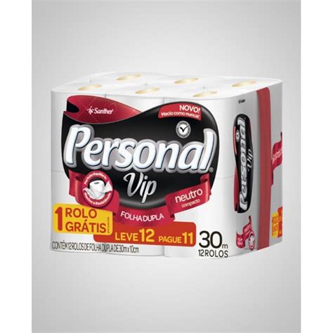 Papel Hig Personal Vip Neutro 30 M Lv 12 Pg 11 Supermercado Ditão