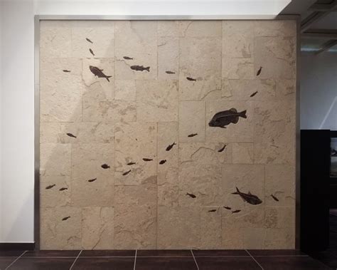 Fossil Walls And Fossil Tile Custom Interiors Natural Fossil Art And Design