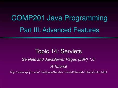 PPT COMP Java Programming Part III Advanced Features PowerPoint Presentation ID