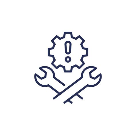 Fixing Errors Technical Problems Line Icon 23341774 Vector Art At Vecteezy