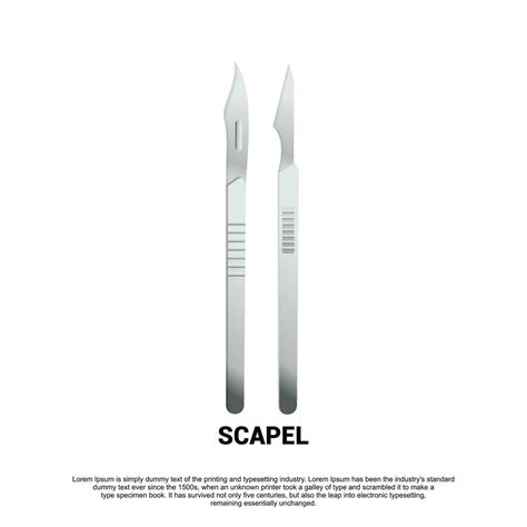 Scalpel With A Removable Blade Medical Surgery Scalpel Tool Vector Art At Vecteezy